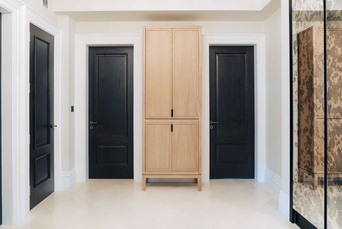 How can you add luxury to internal doors?